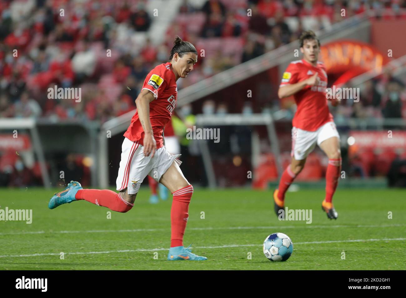 Darwin Núñez forward of SL Benfica in action during the Liga Portugal ...