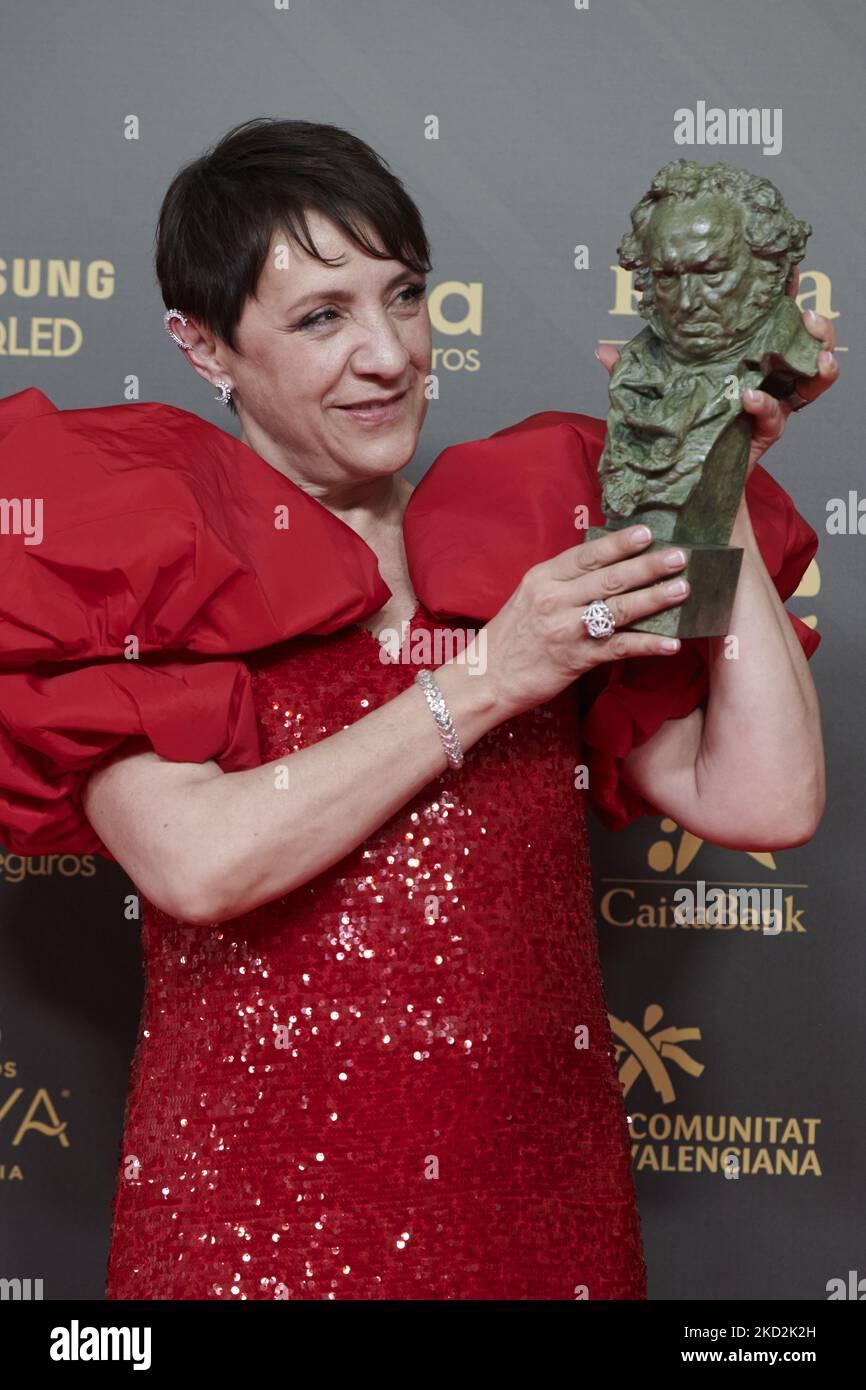 Blanca Portillo attends the Goya cinema Awards 2022 red carpet at ...