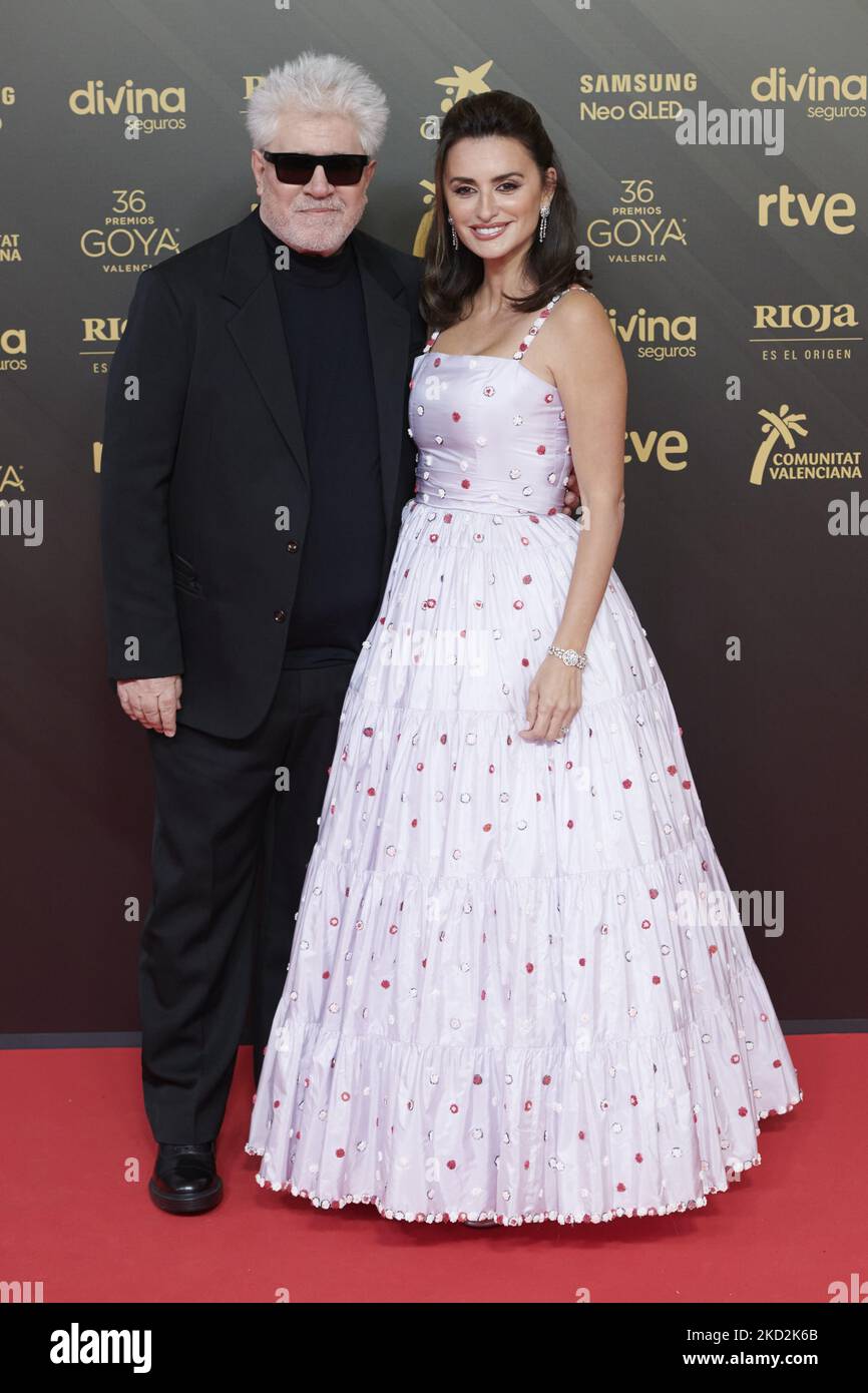 Pedro Almodovar, Penelope Cruz attends the Goya cinema Awards 2022 red ...