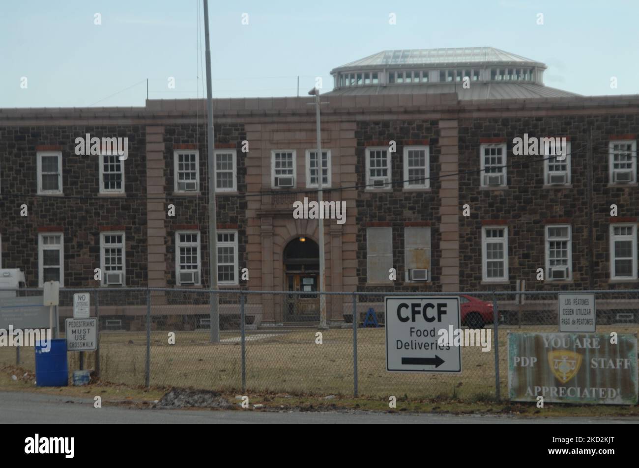A close-up of Curran-Fromhold Correctional Facility from the public ...