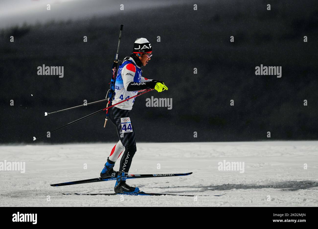 Kosuke Ozaki from Japan at Biathlon at the Beijing 2022 Kosuke Ozaki from Japan at Biathlon at the Beijing 2022