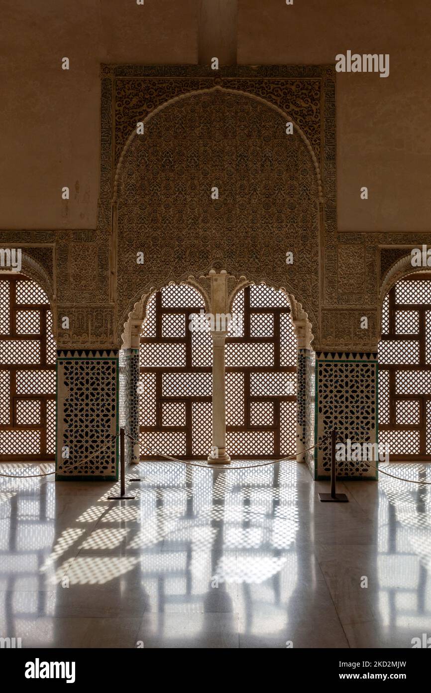 Granada, Spain - October 28, 2022: The main hall of the Cuarto Real de ...