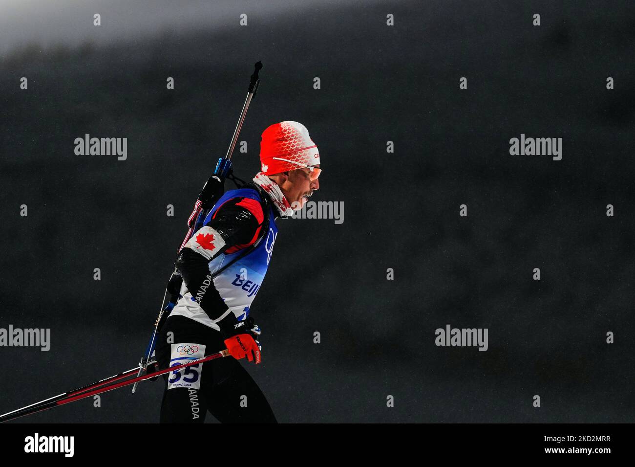 Adam Runnalls from Canada at Biathlon at the Beijing 2022 Winter ...
