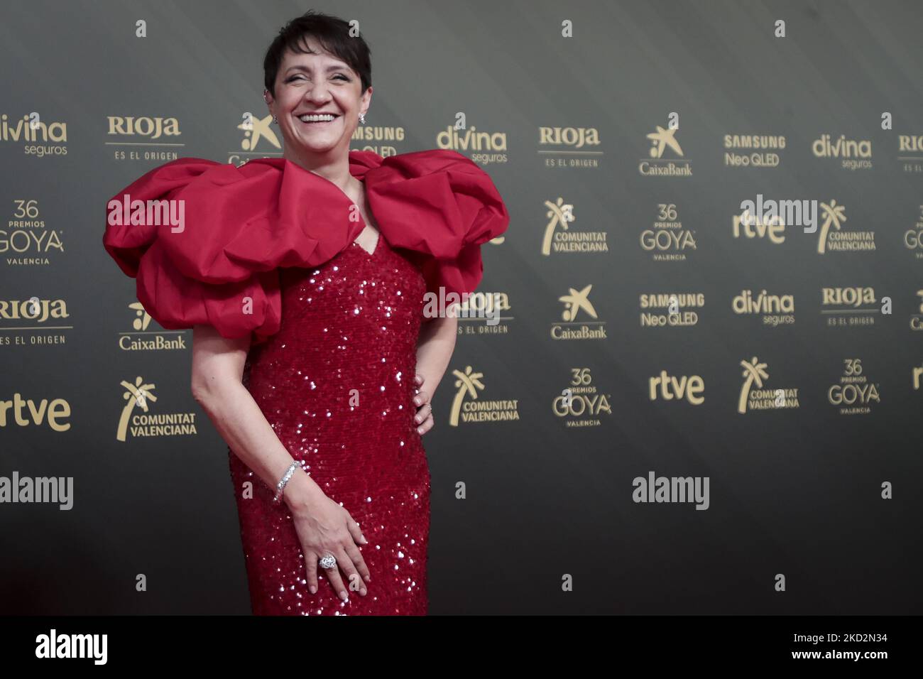Blanca Portillo poses during red carpet a prelude to the Goya Awards ...