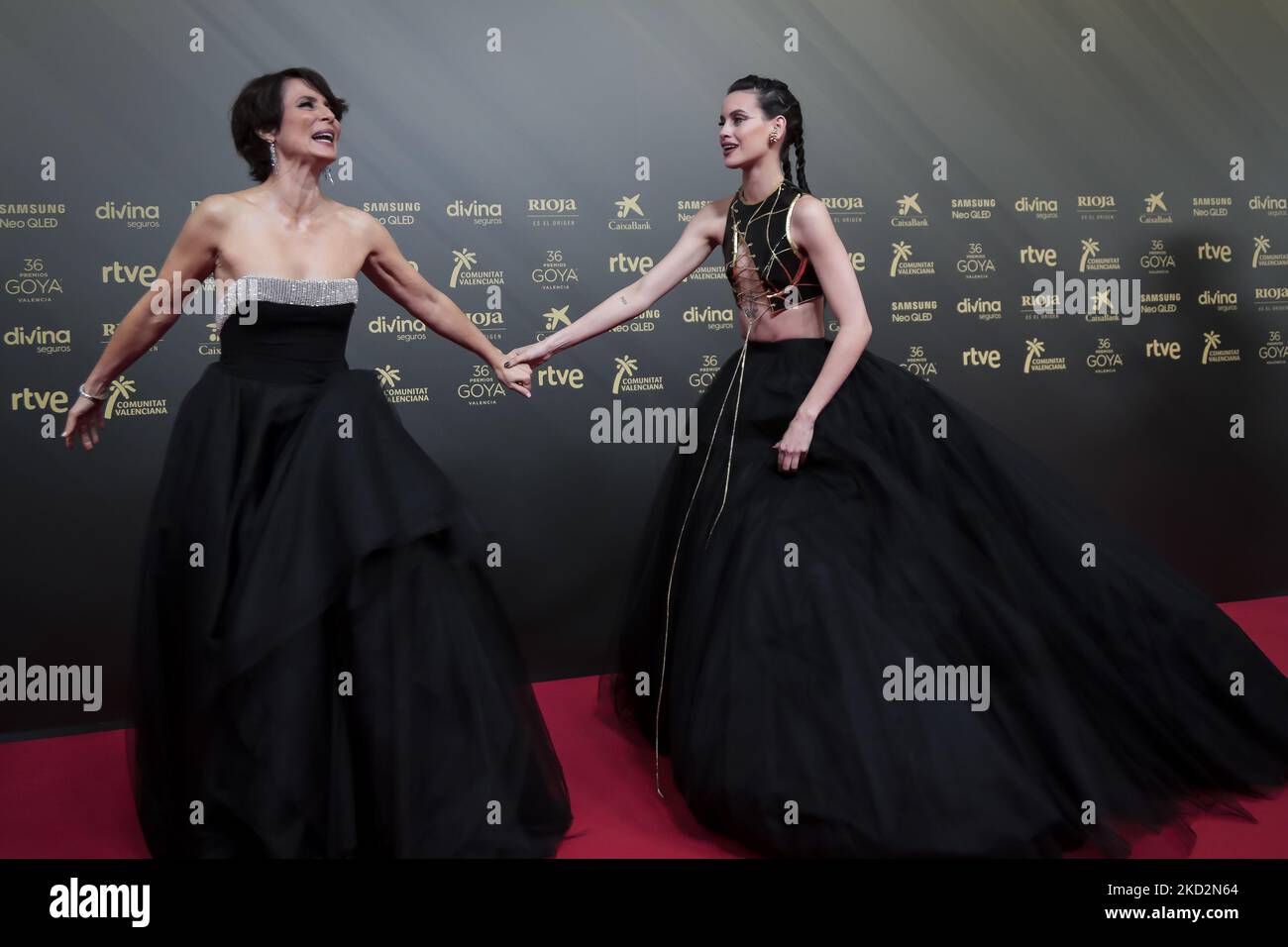 Aitana Sanchez Gijon and Milena Smith poses during red carpet a prelude ...