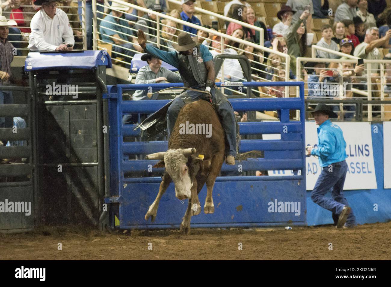 Vagner Mendes from Pompano, FL, USA rides during the Monster Bulls ...
