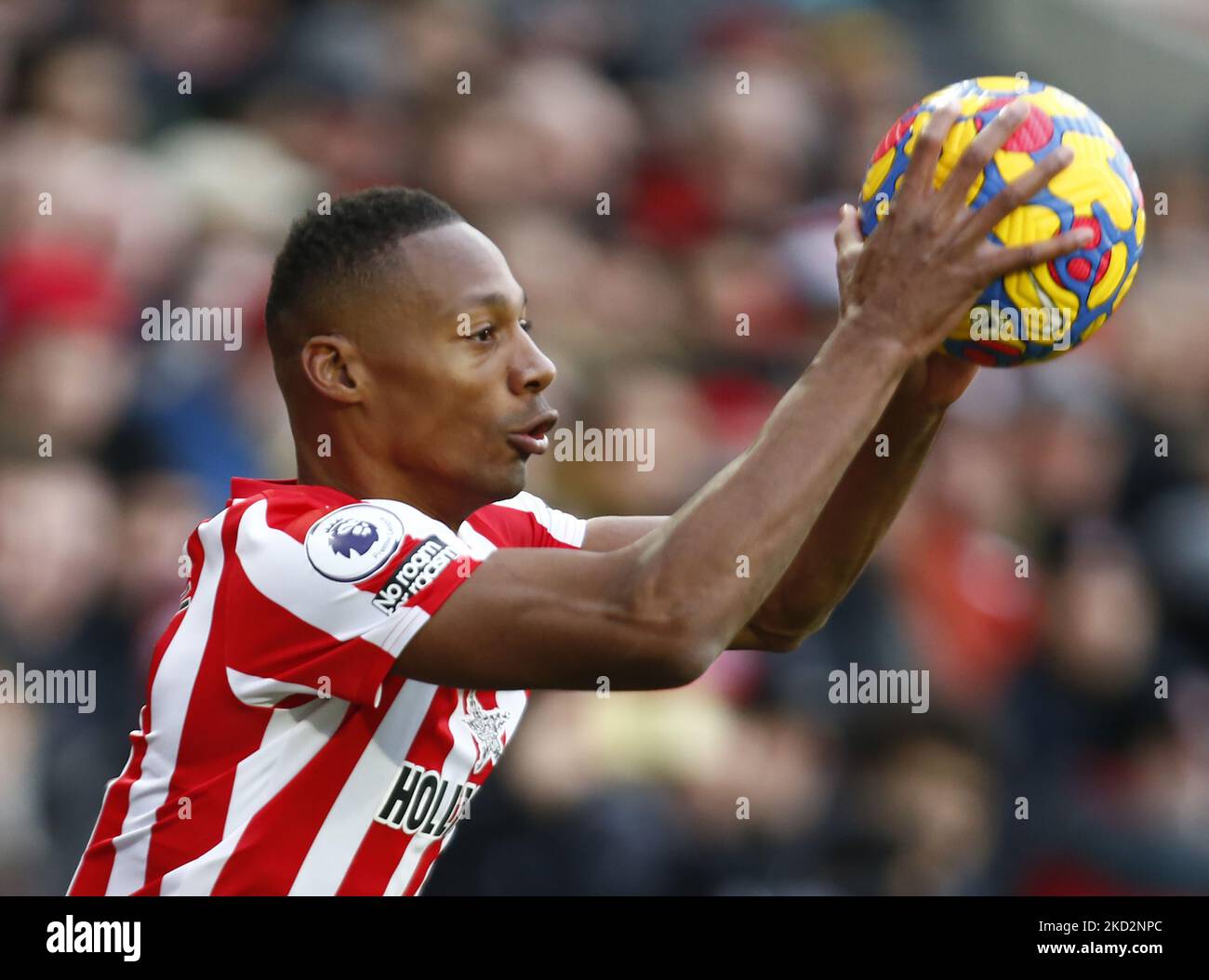 Ethan Pinnock of Brentford during Premier League between Brentford and ...