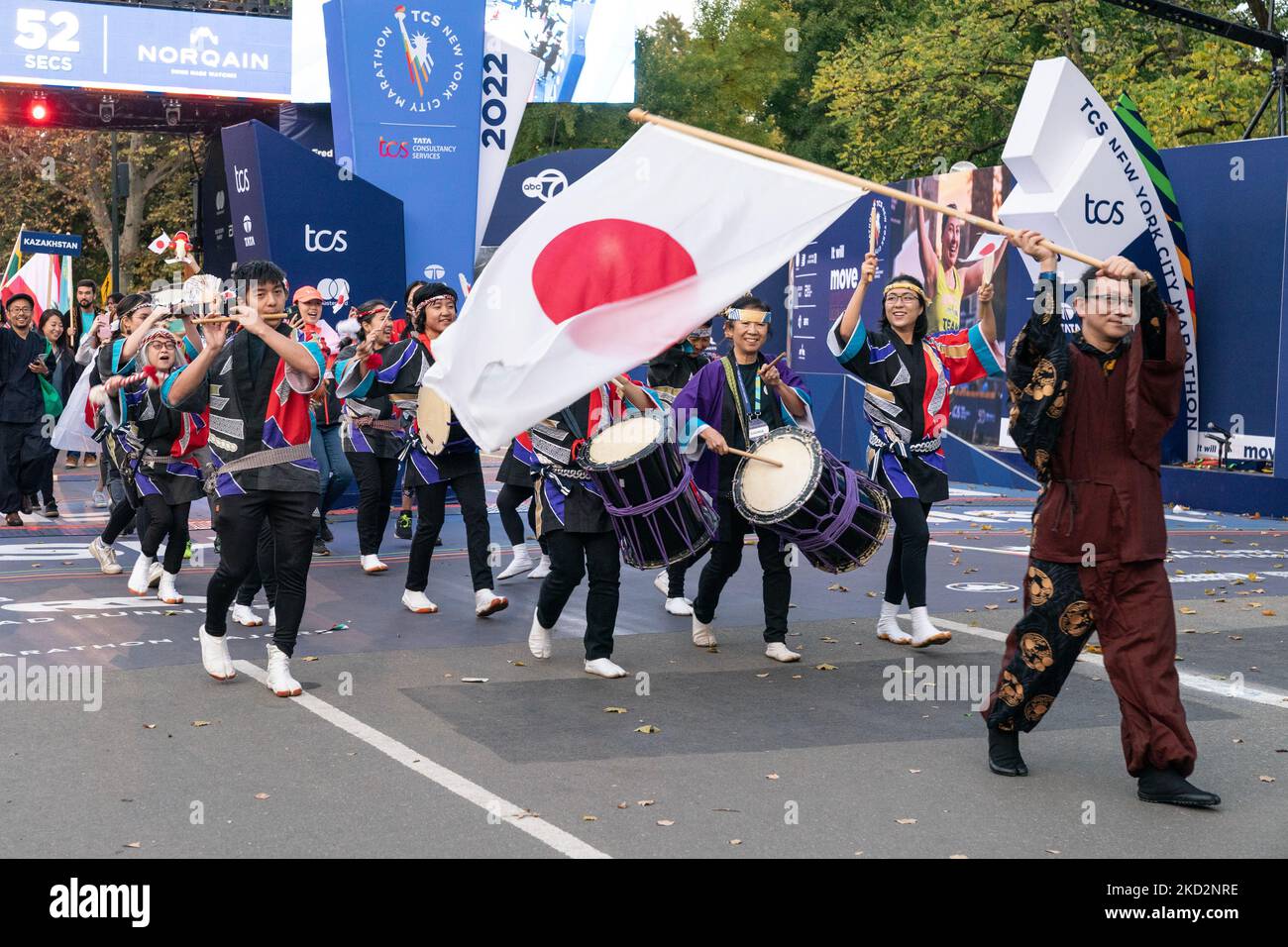 Parade of nations held during opening ceremony for 2022 TCS New York ...