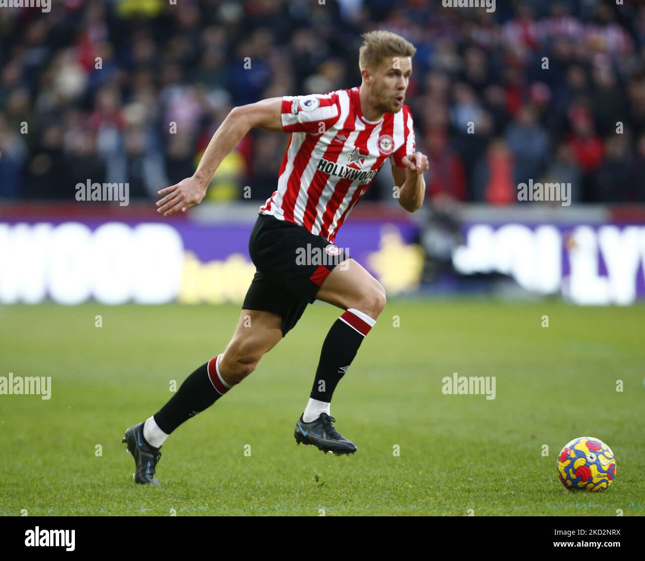 Kristoffer Ajer of Brentford during Premier League between Brentford ...