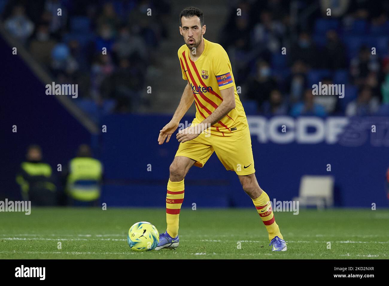 Sergio Busquets of Barcelona during the La Liga Santander match between ...