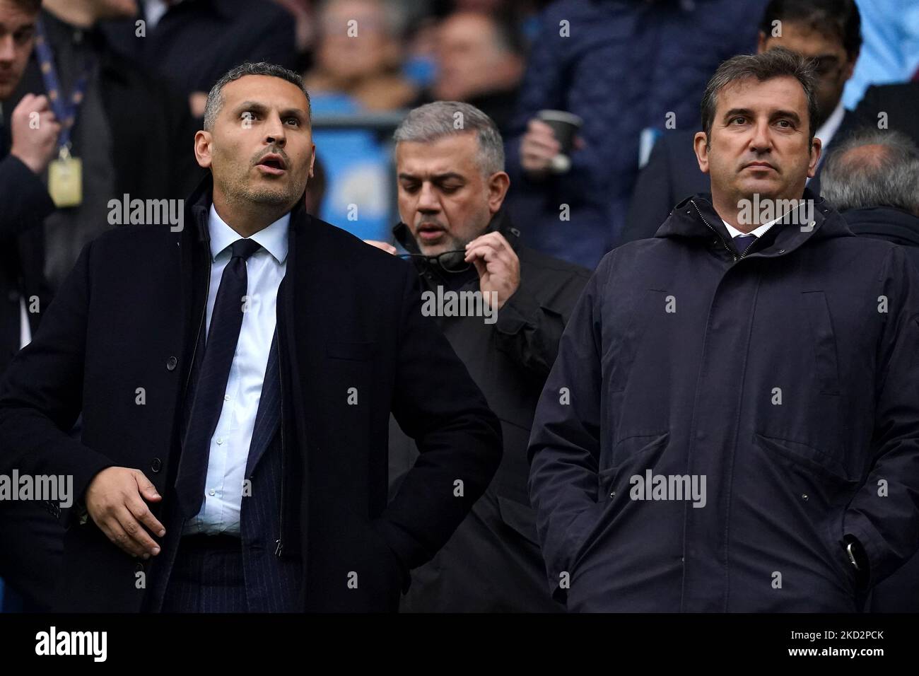 Manchester City chairperson Khaldoon Al Mubarak (left) and Chief ...