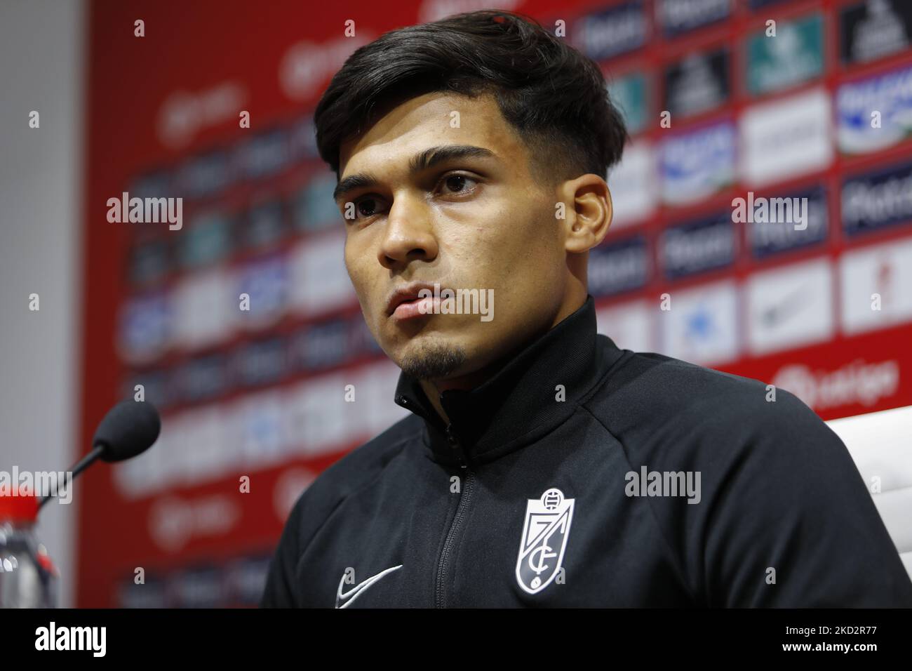 Matias Arezo, uruguayan footballer, during his presentation as a new ...
