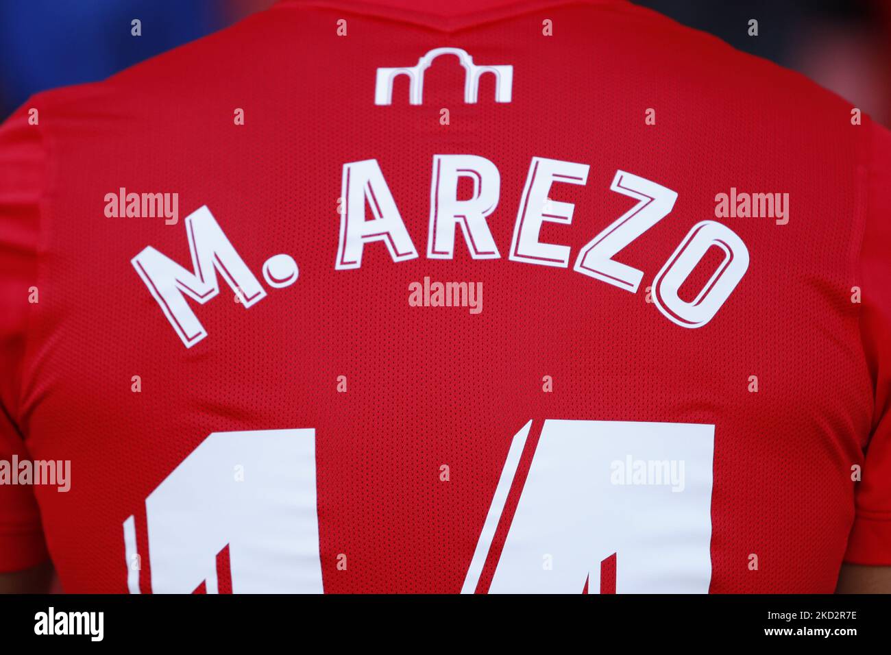 Matias Arezo, uruguayan footballer, during his presentation as a new ...