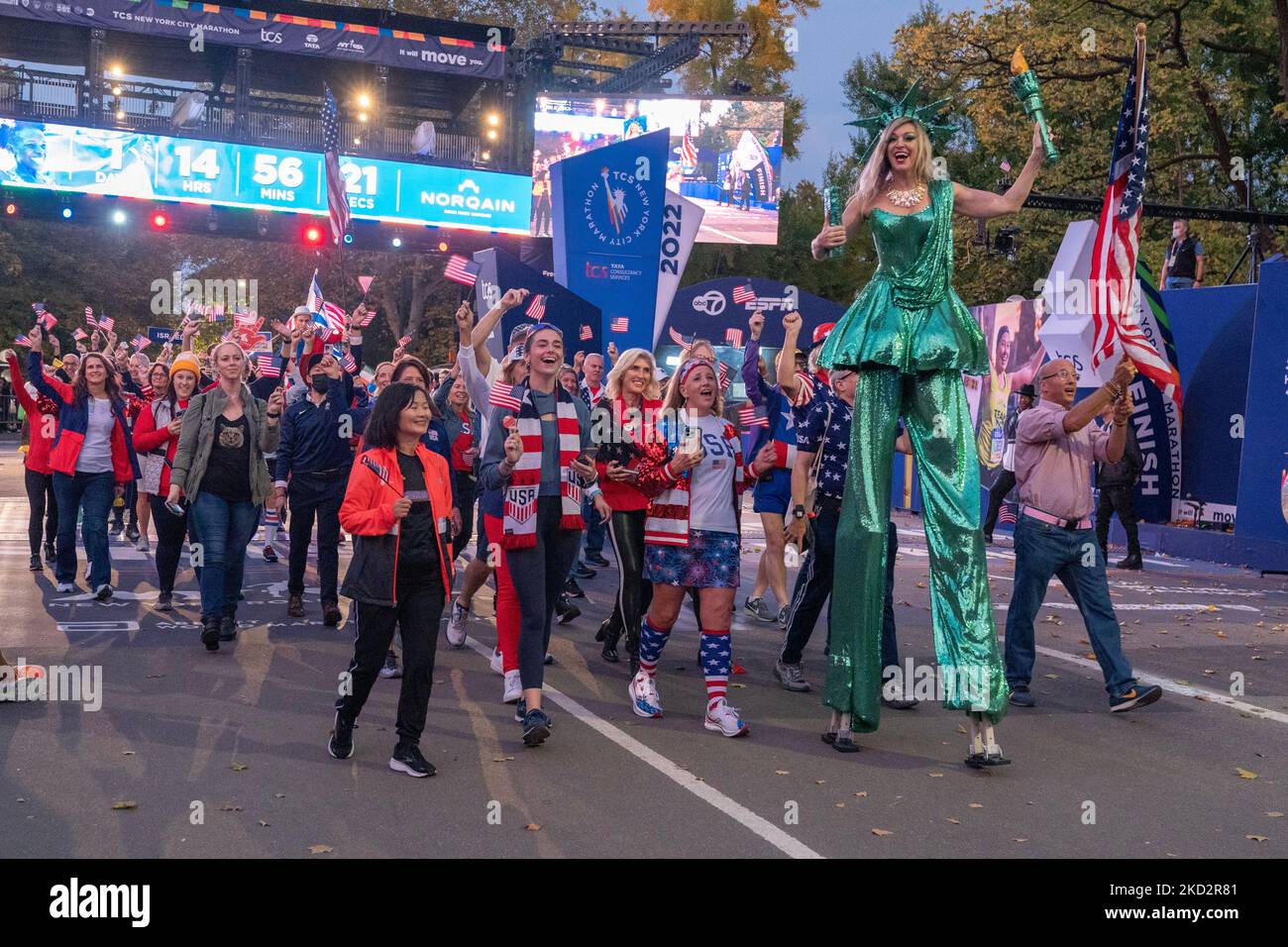 Parade of nations held during opening ceremony for 2022 TCS New York ...