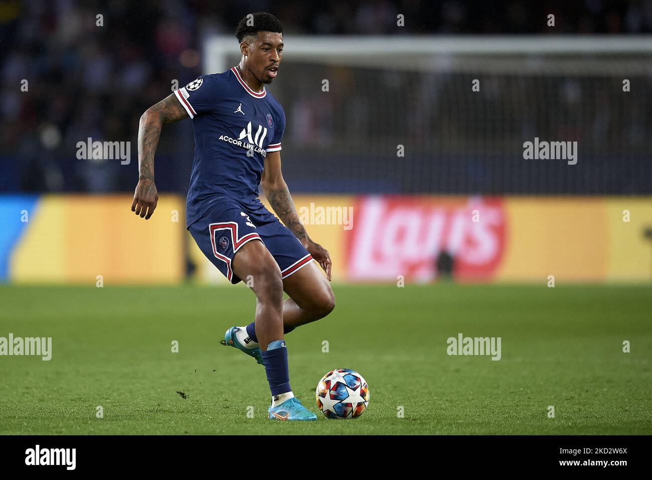 Presnel Kimpembe of PSG in action during the UEFA Champions League ...