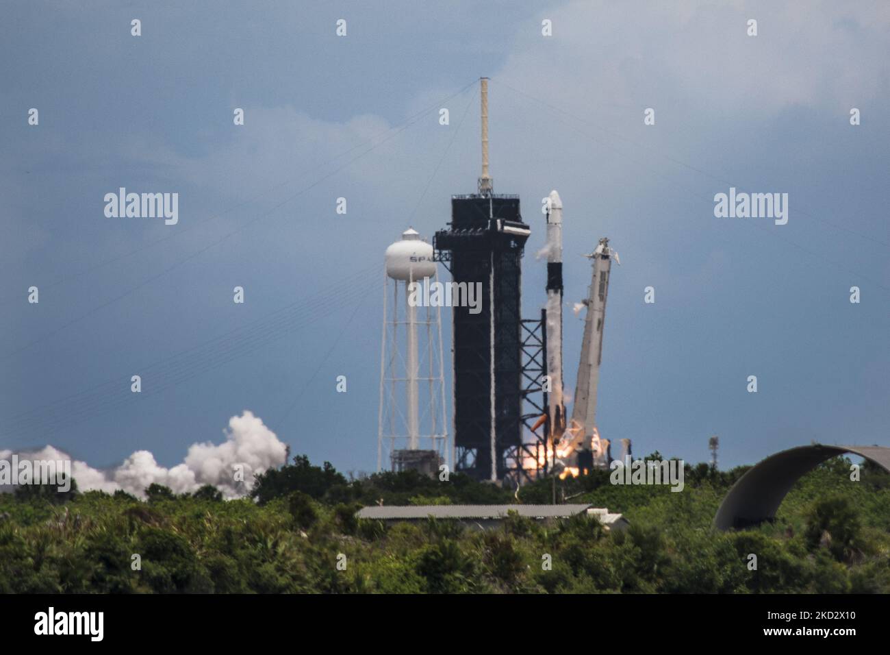 Spacex CRS 22 Launch at Kennedy Space Center, FL USA. Unmanned resuuply ...