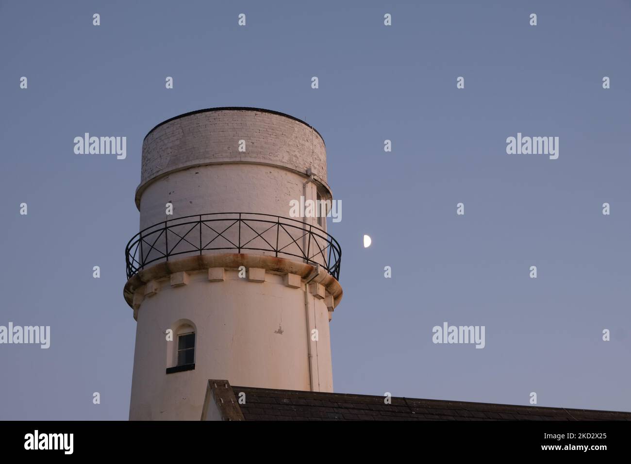 The Hunstanton Lighthouse at sunset , Norfolk, England, UK Stock Photo ...