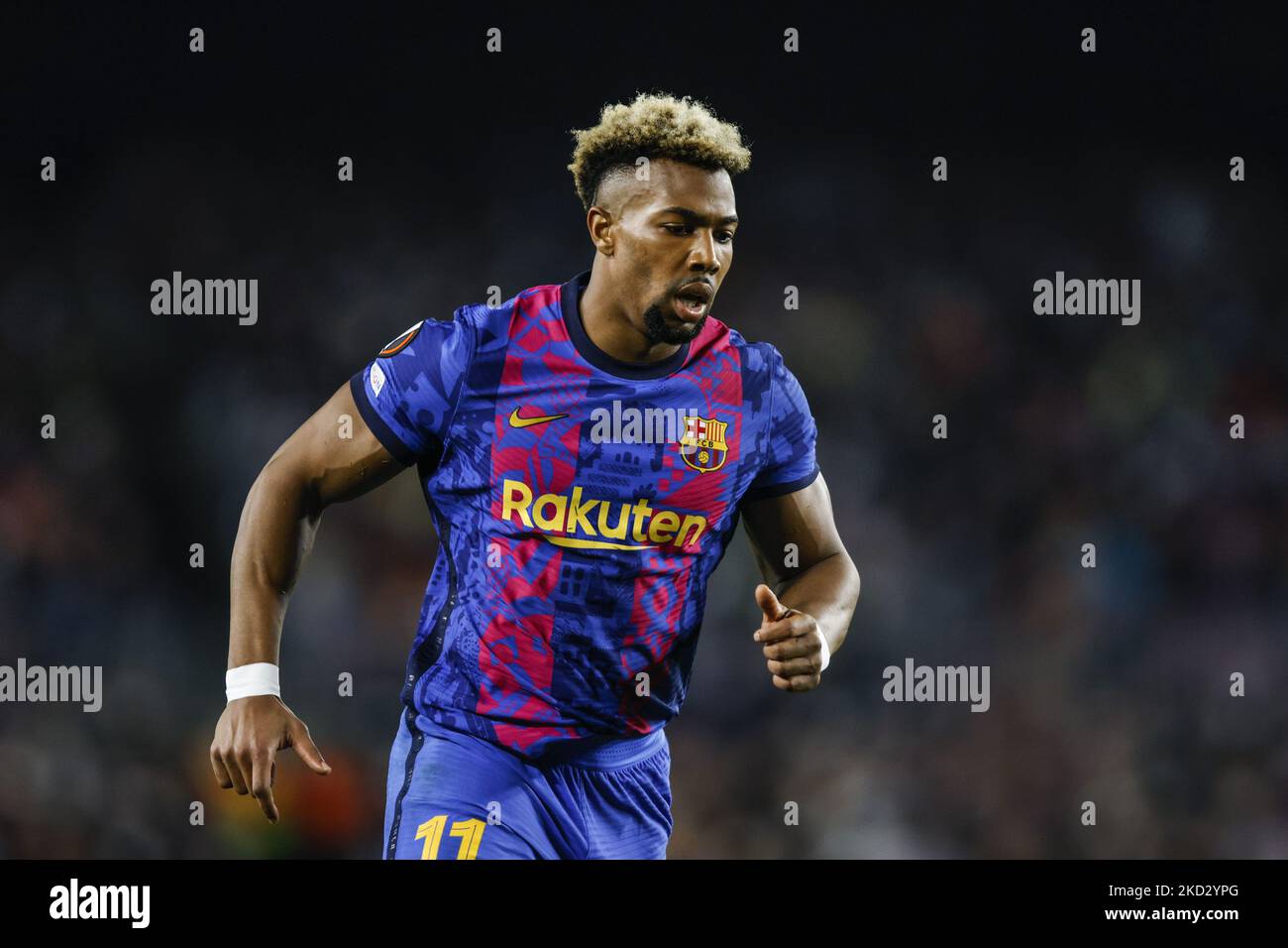 11 Adama Traore of FC Barcelona during the Europa League first leg ...