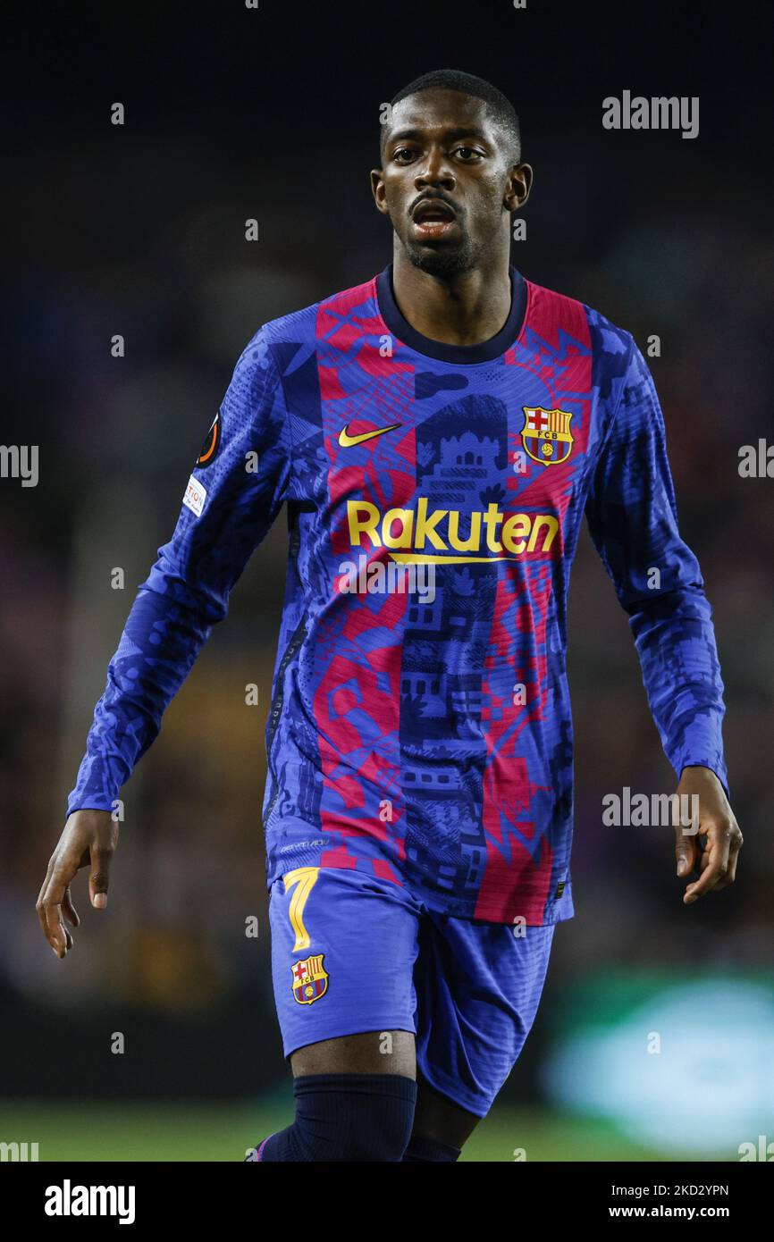 07 Ousmane Dembele of FC Barcelona during the Europa League first leg ...