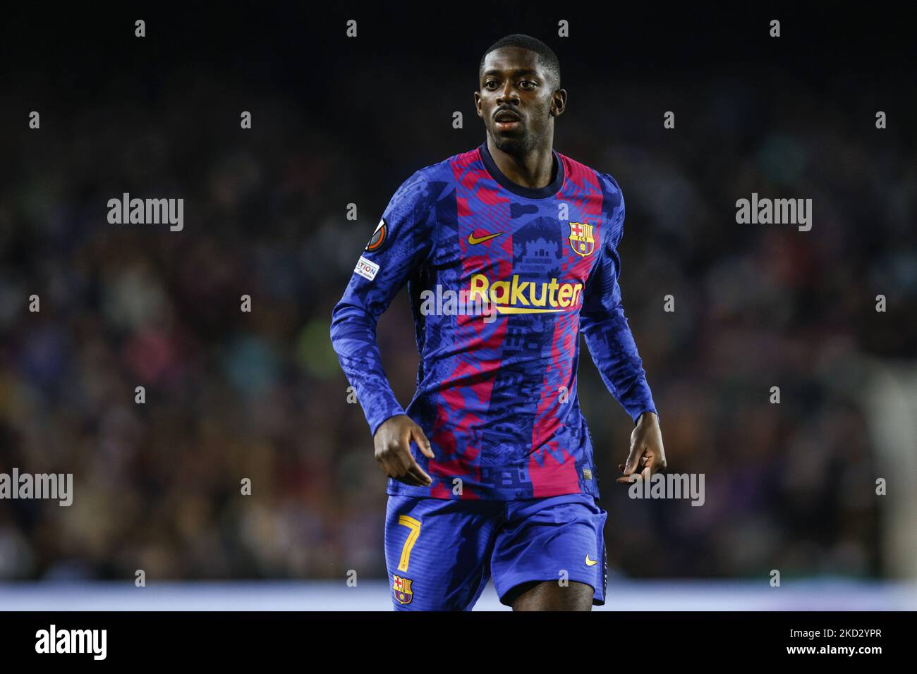 07 Ousmane Dembele of FC Barcelona during the Europa League first leg ...