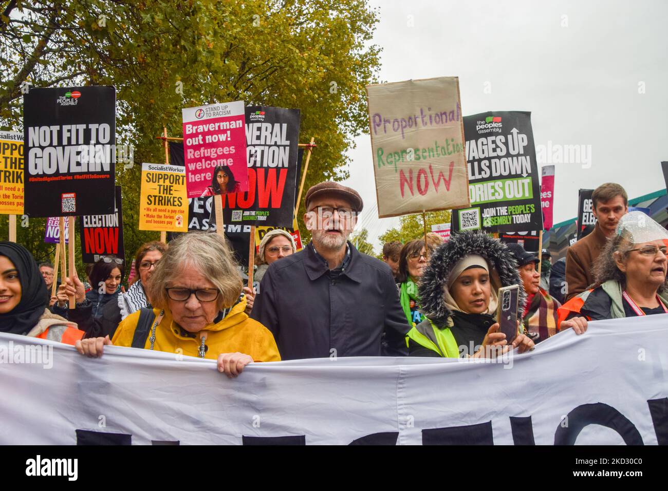 London, UK. 5th November 2022. Former Labour leader Jeremy Corbyn joins ...