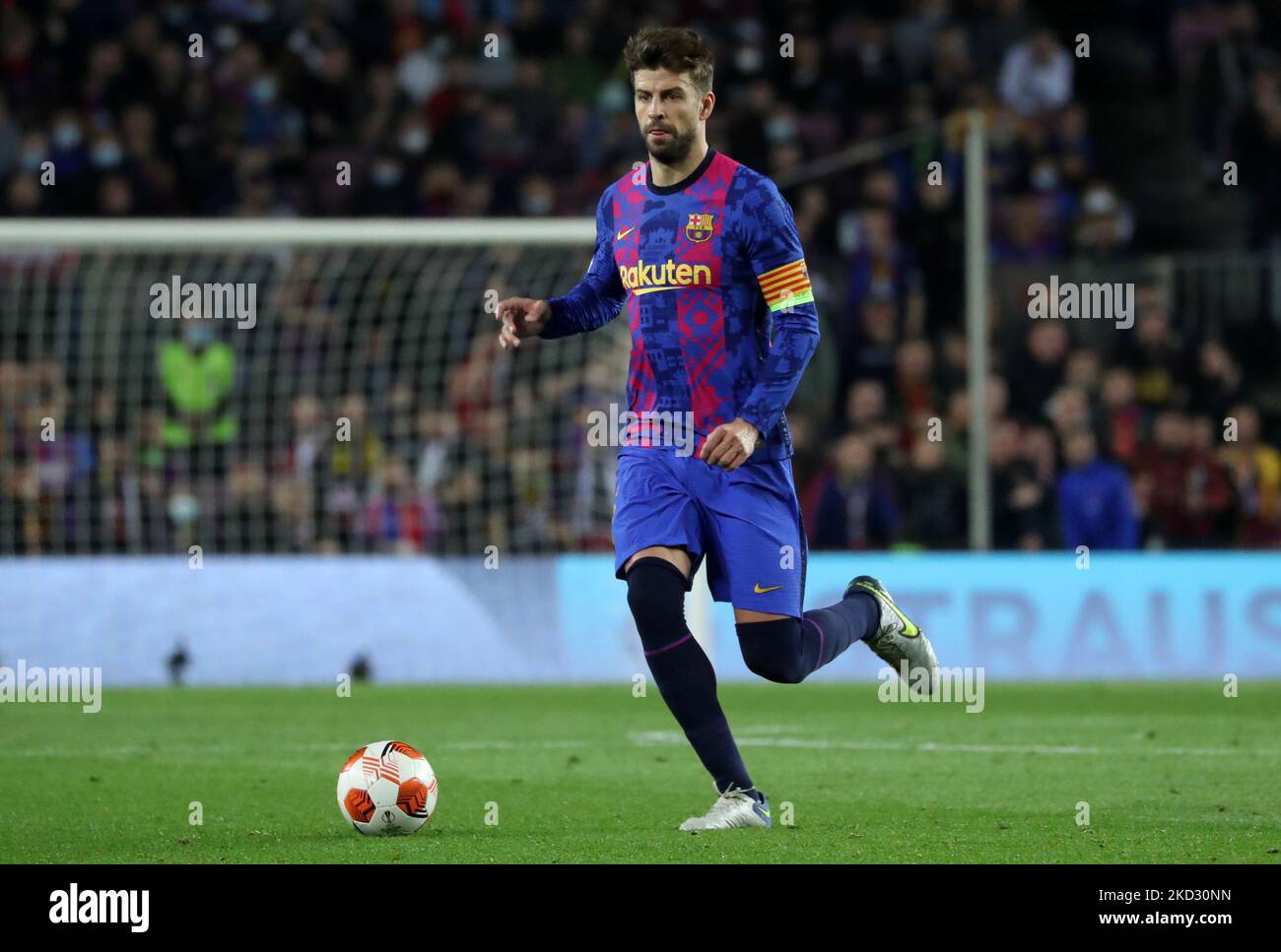Gerard Pique during the match between FC Barcelona and SSC Napoli ...