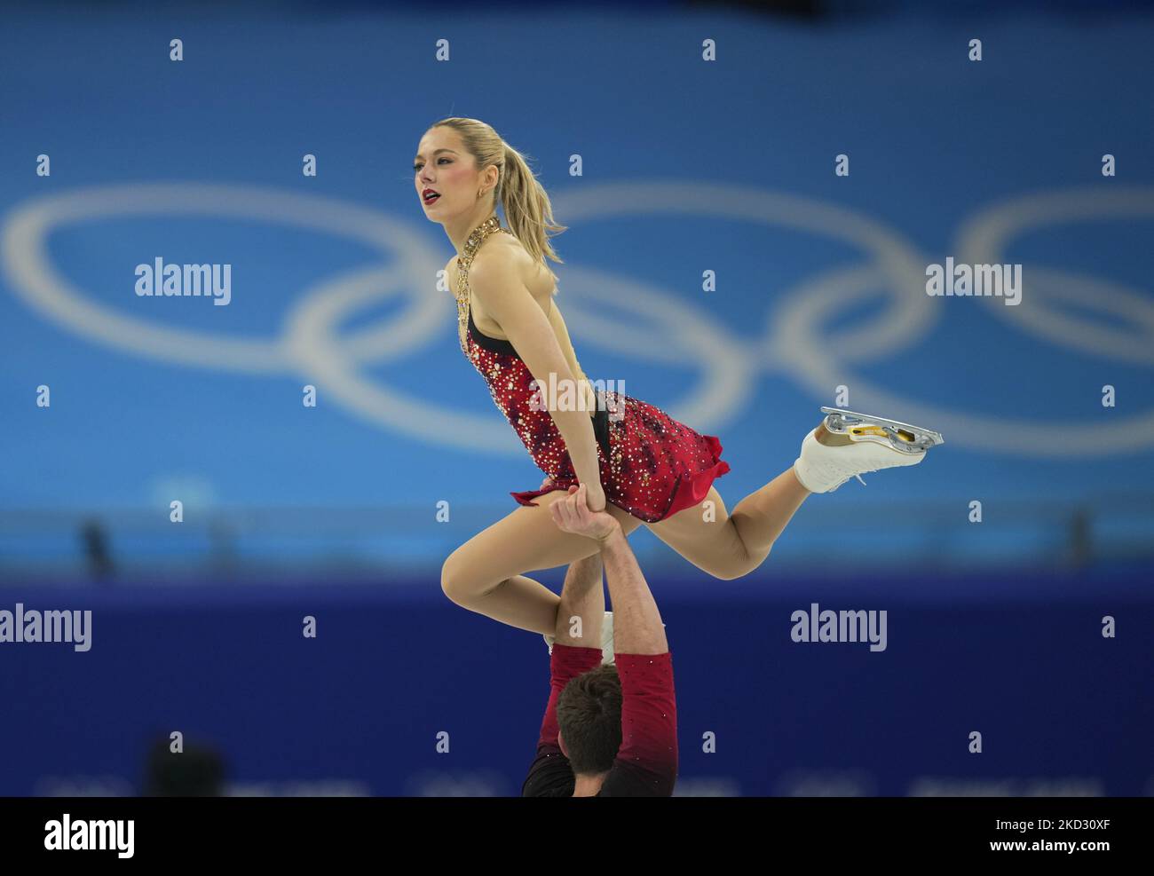 Alexa Knierim and Brandon Frazier from USA at Figure Skating, Beijing ...