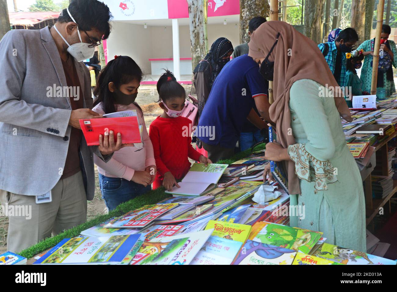 The national book fair named Ekushey Boi Mela, in Dhaka, Bangladesh, on ...