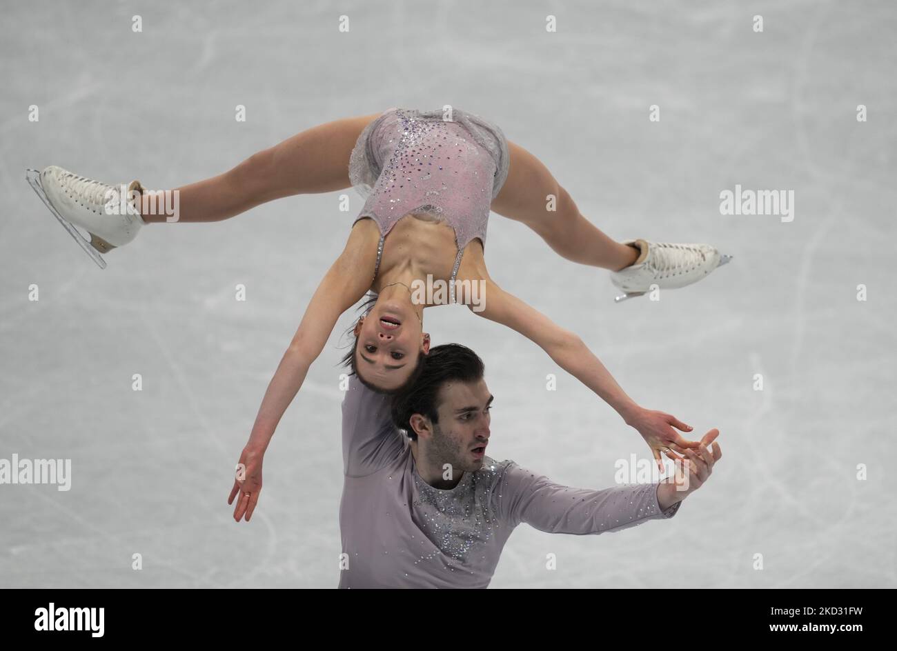 Karina Safina and Luka Berulava from Georgia at Figure Skating, Beijing ...