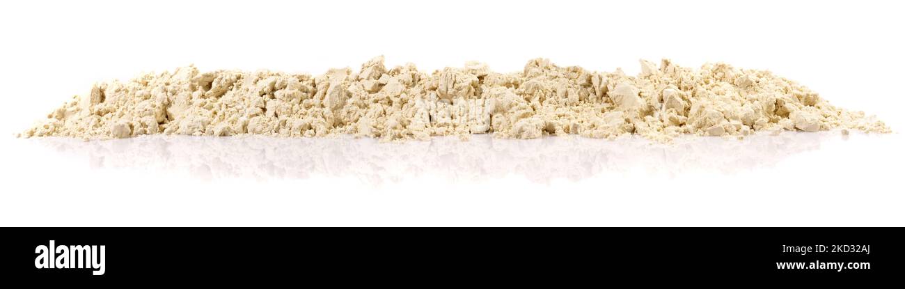 Protein Powder Banner isolated on white Background Stock Photo - Alamy