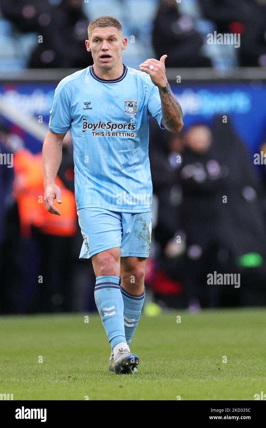Martyn Waghorn of Coventry City gestures during the Sky Bet ...