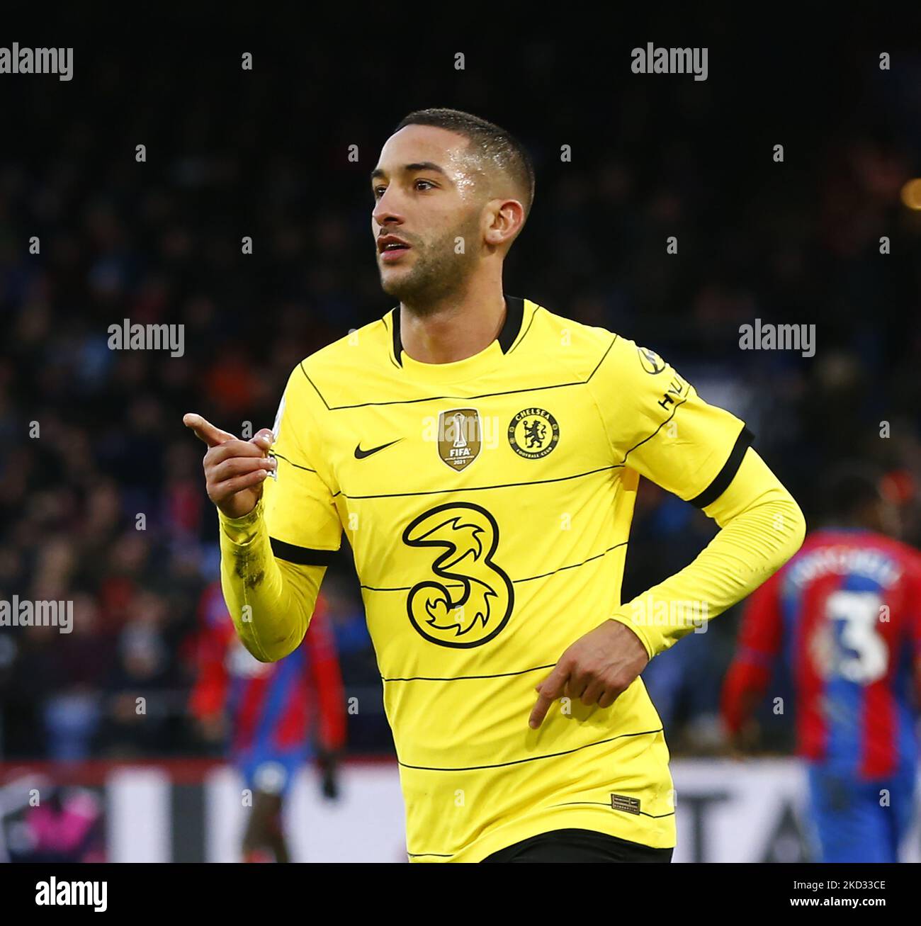 Chelsea's Hakim Ziyech celebrates his goal during Premier League ...