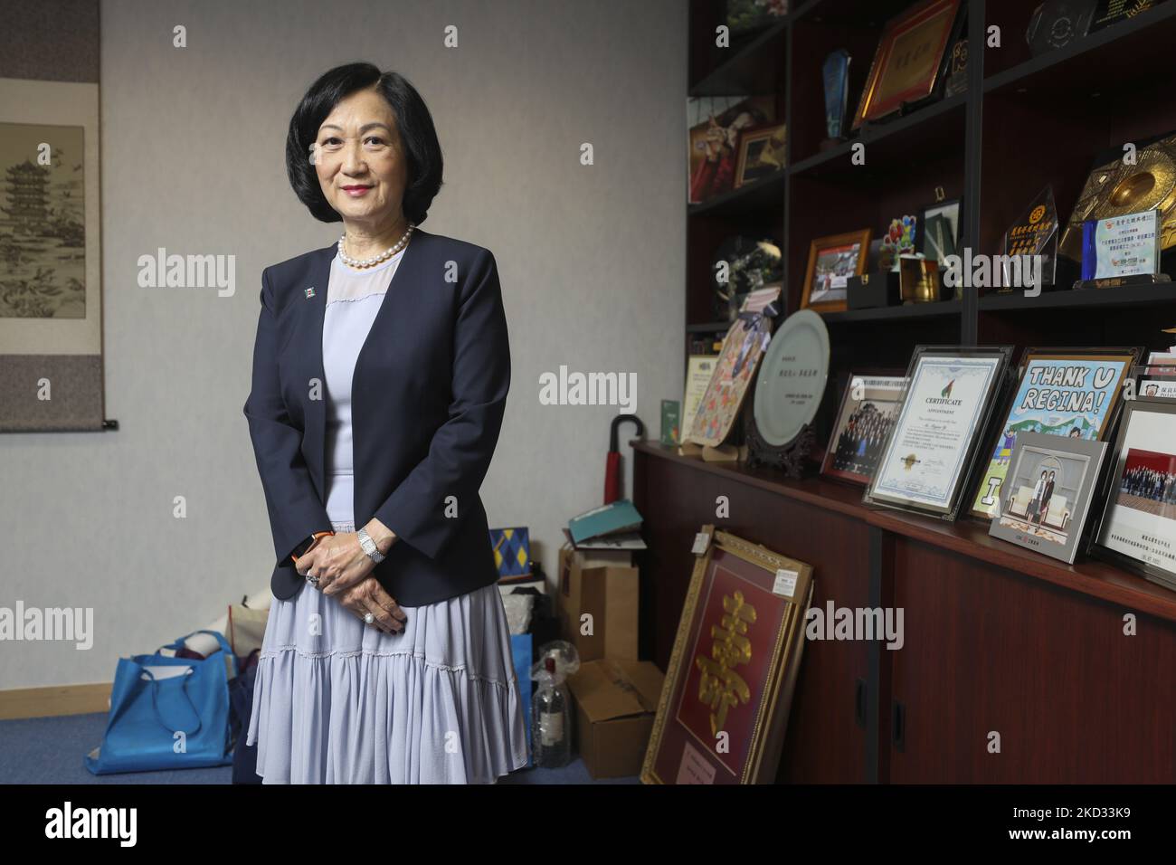 Convenor of the Executive Council Regina Ip Lau Suk-yee photographed at ...