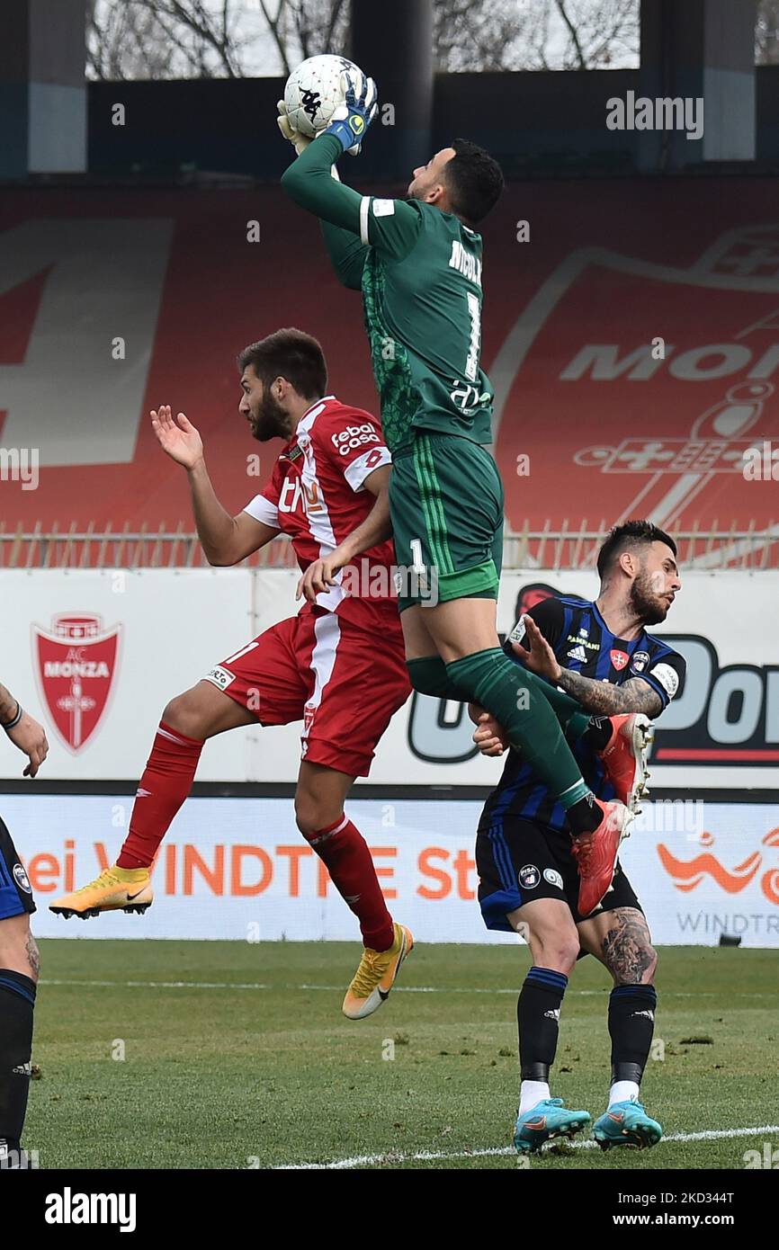 Nicolas David Andrade (Pisa) jumps to catch the ball during the Italian ...