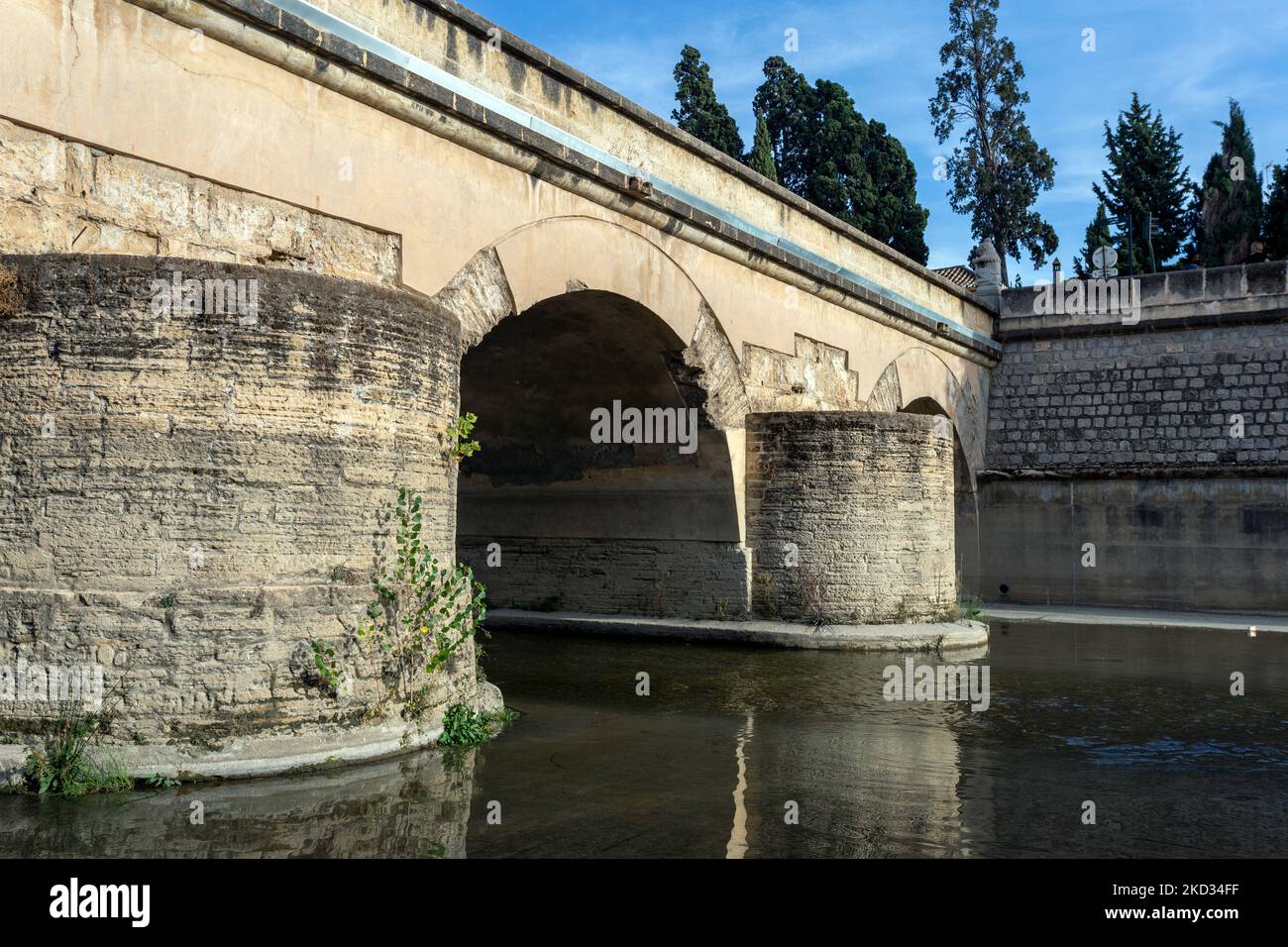 Granada, Spain - October 28, 2022: Puente romano the roman bridge of ...
