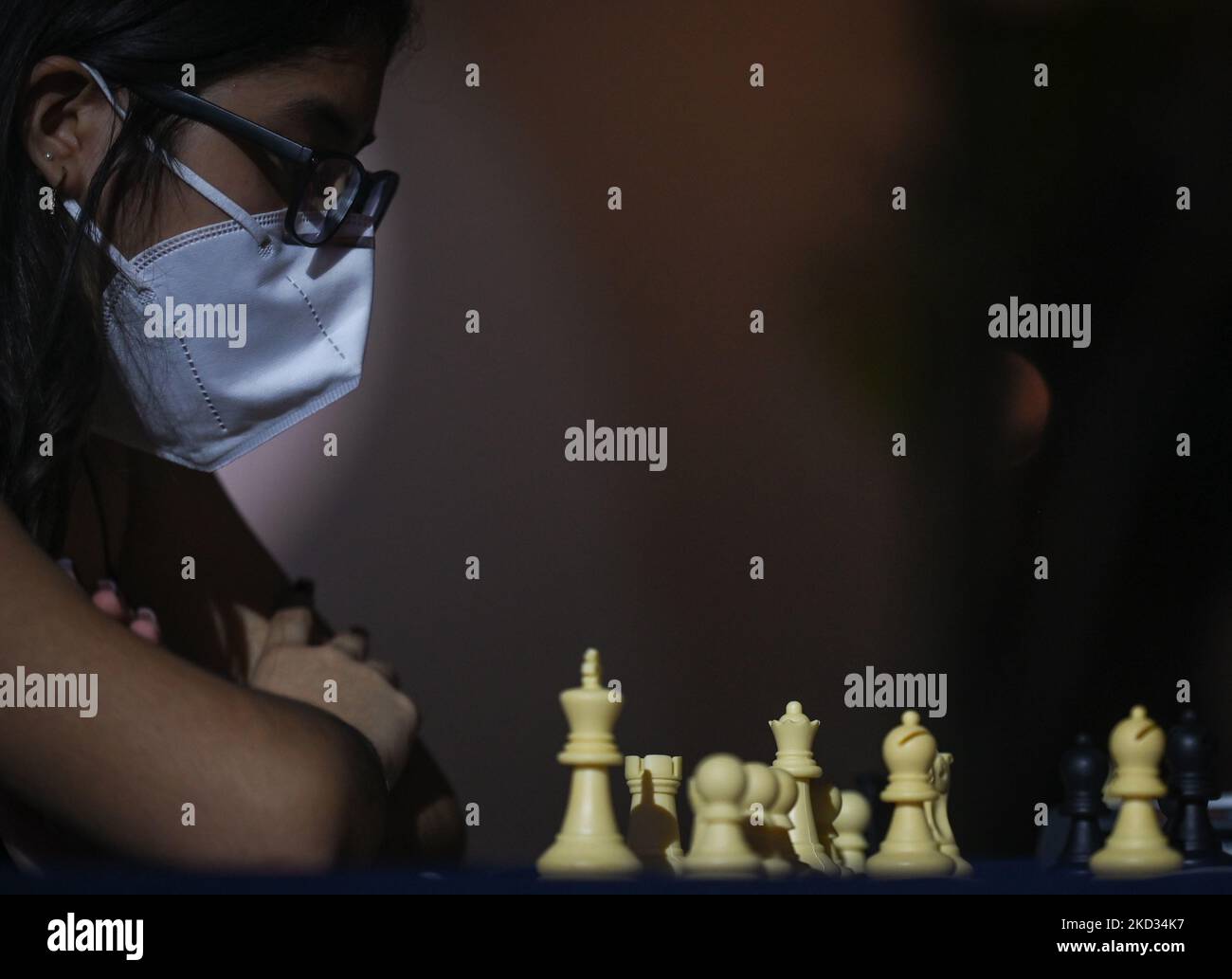 Chess player competes during the 17th edition of the 'Carlos Manzur ...
