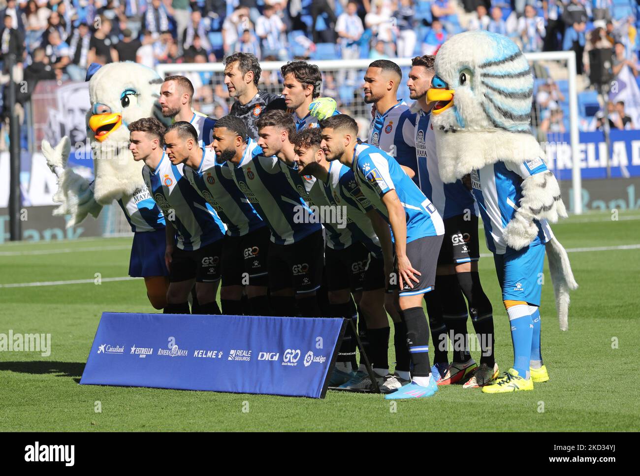 Espanyol team during the match between RCD Espanyol and Sevilla FC ...