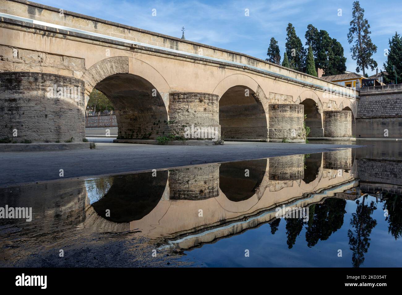 Granada, Spain - October 28, 2022: Puente romano the roman bridge of ...