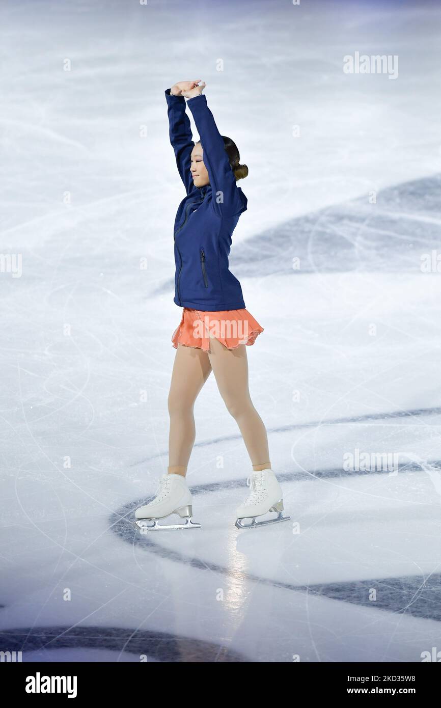 Audrey SHIN (USA), during Women Free Skating, at the ISU Grand Prix of ...