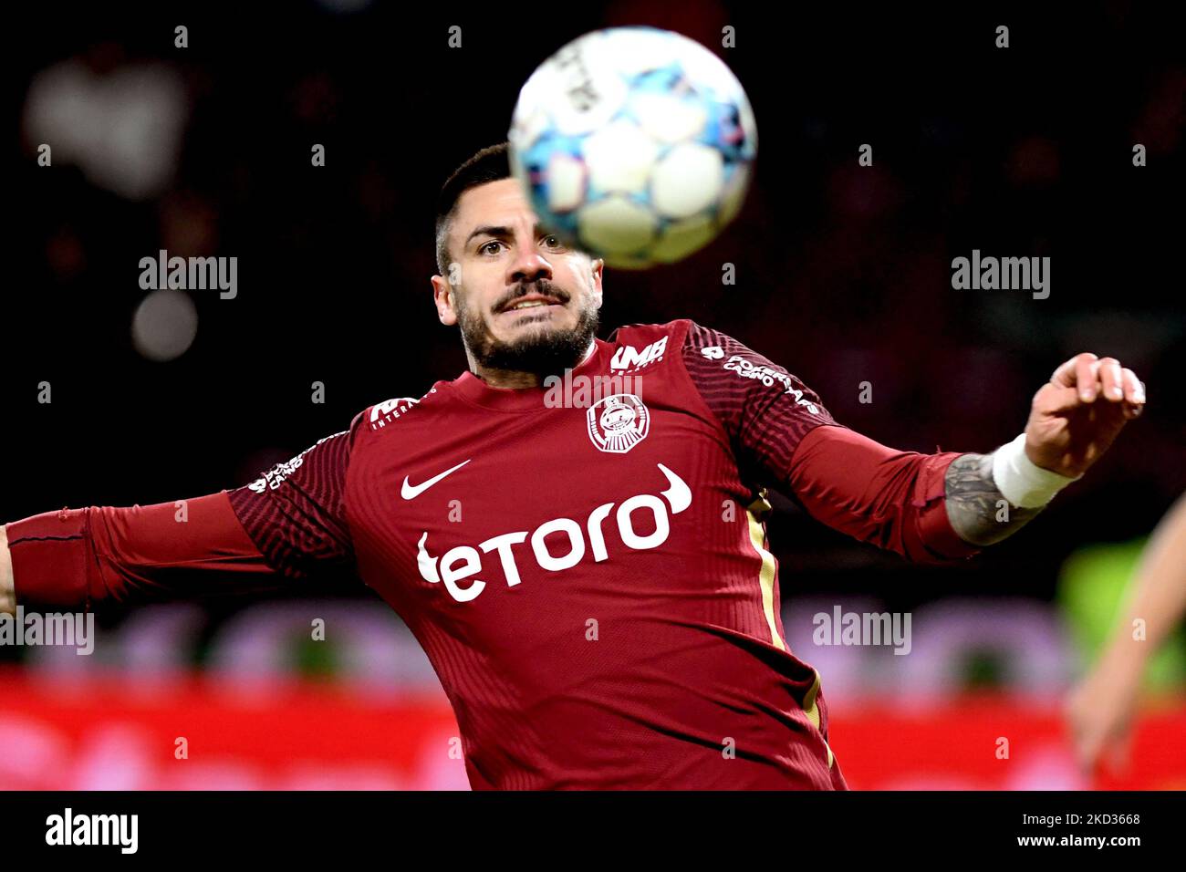 Portrait of Andrei Burca during the game CFR Cluj vs FC Rapid, Romanian ...