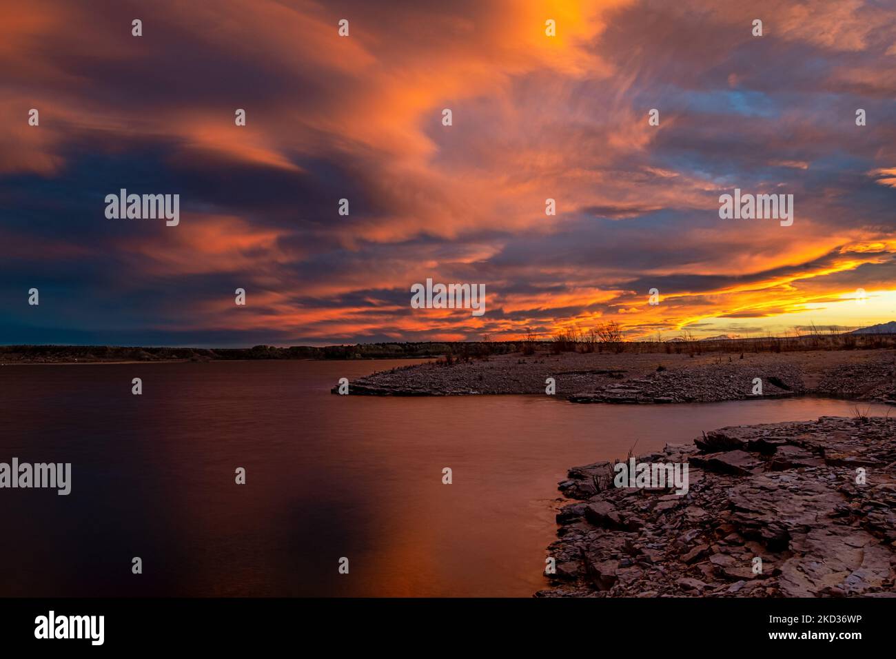 Photograph of the sky just lightening up with the most beautiful colors ...