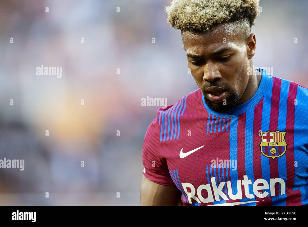 Adama Traore of Barcelona during the LaLiga Santander match between ...