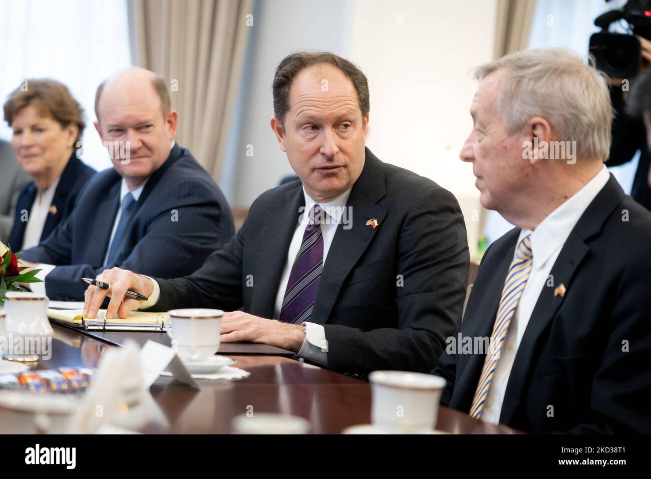 United States Senator Jeanne Shaheen, Senator Chris Coons, Ambassador ...