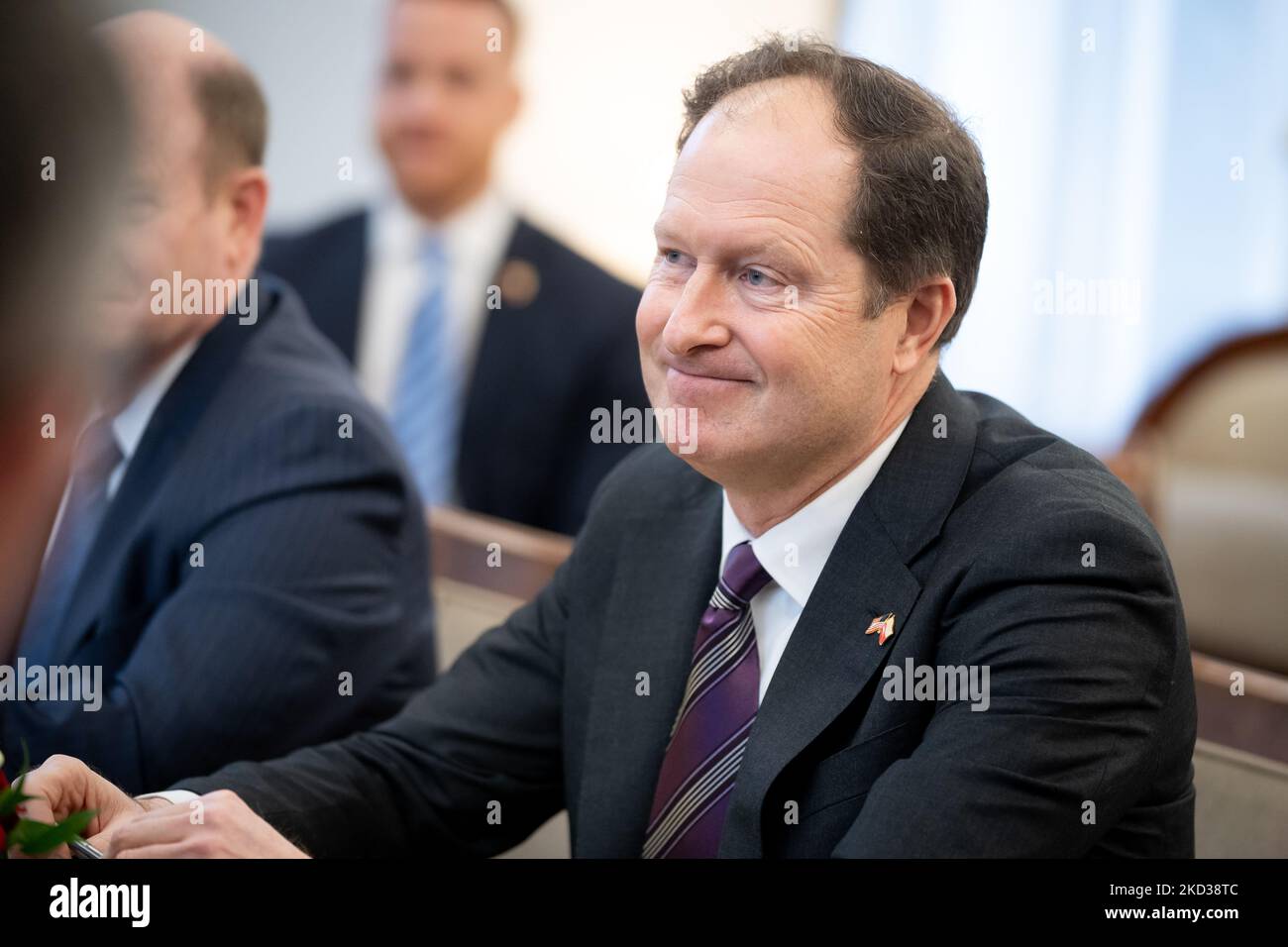 United States Ambassador to Poland Mark Brzezinski at the Polish Senat ...
