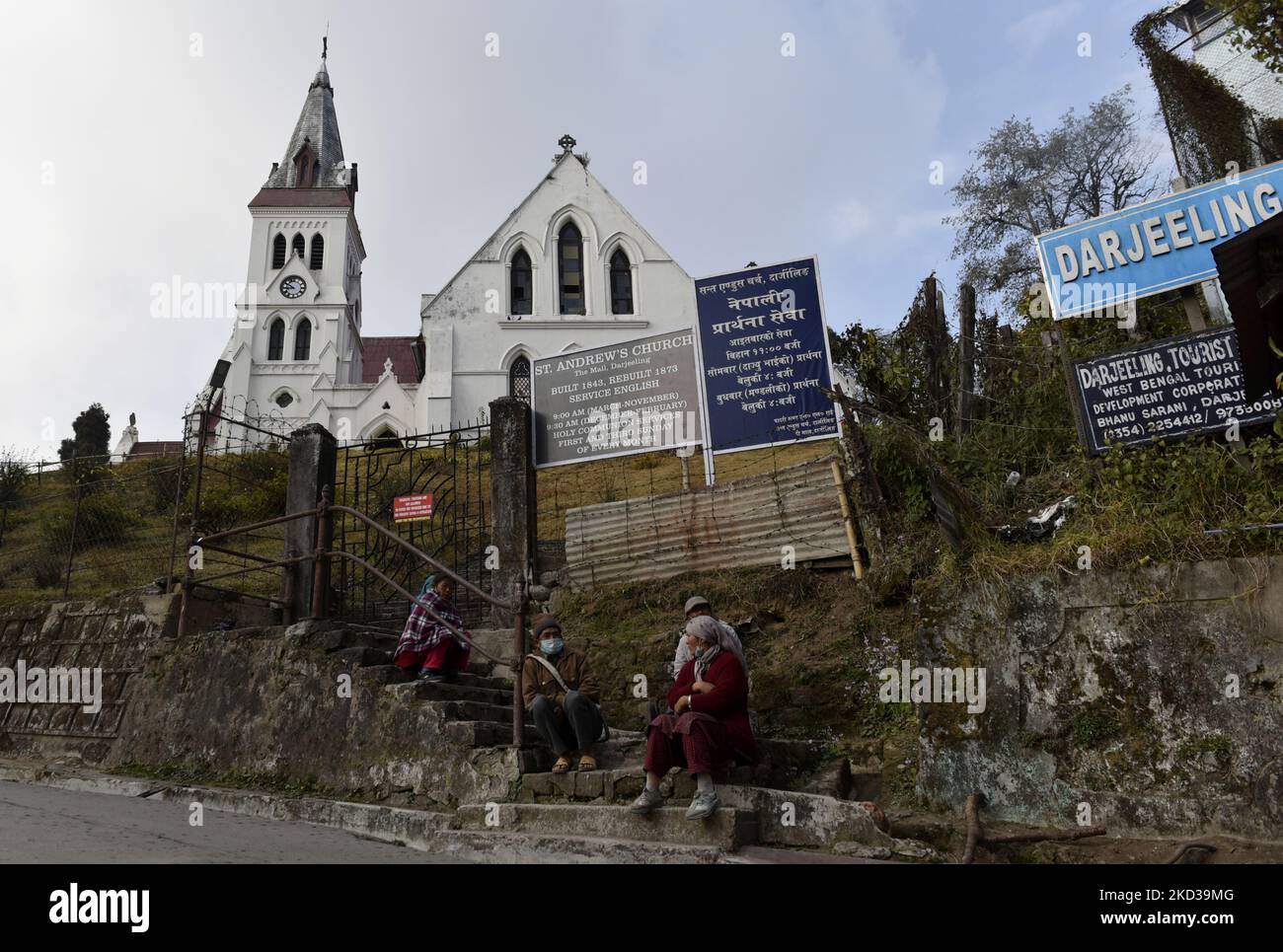 St. Andrews Church building is seen near Darjeeling mall, West Bengal ...