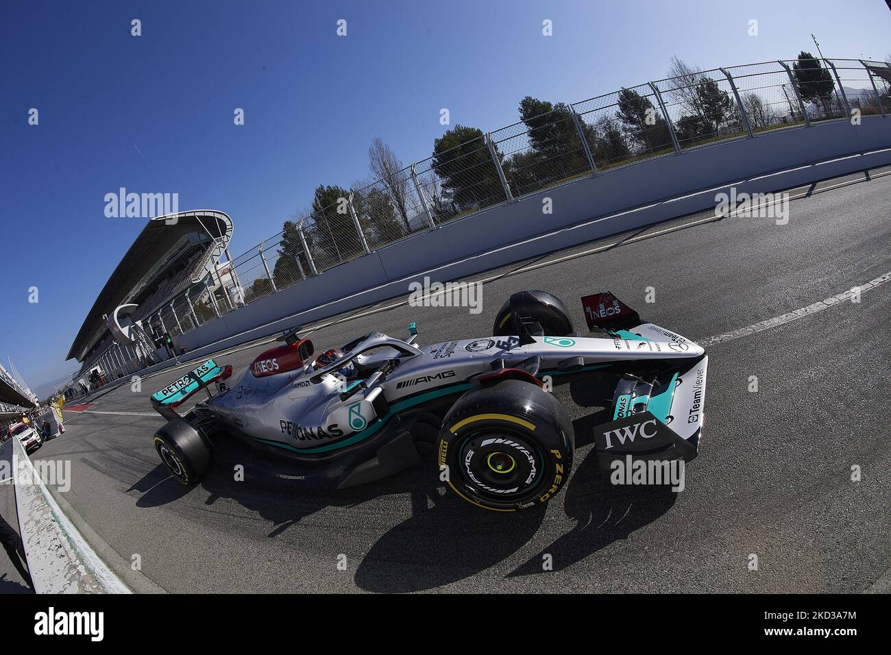 George Russell of Great Britain driving the (63) Mercedes AMG Petronas ...