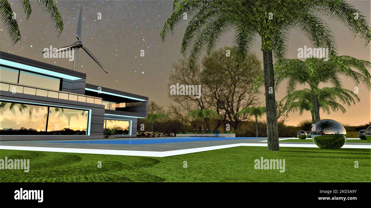 A white border separates the wonderful green lawn from the paving ...