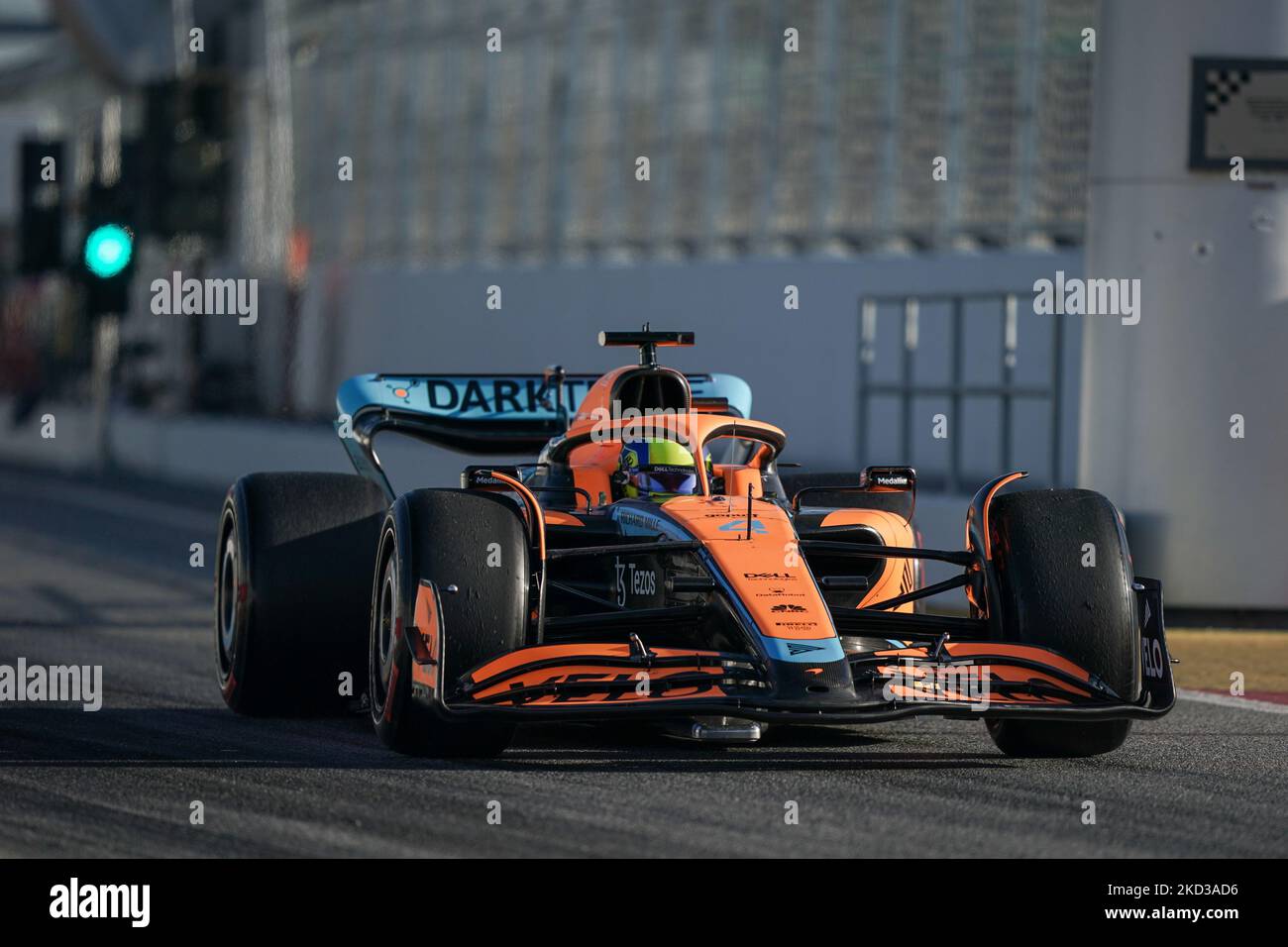 Lando Norris of Uk driving the (4) McLaren F1 Team MCL36 Mercedes-AMG ...