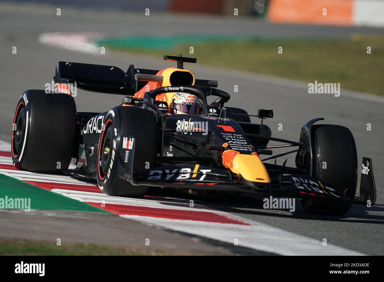 Max Verstappen of Holland driving the (1) Oracle Red Bull Racing RB18 ...