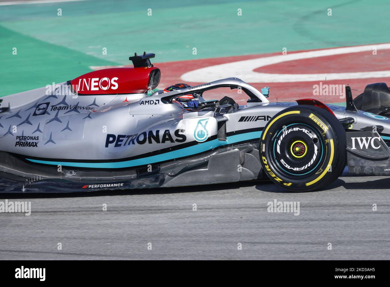63 George Russell, Mercedes AMG Petronas Formula One Team, W13, action ...